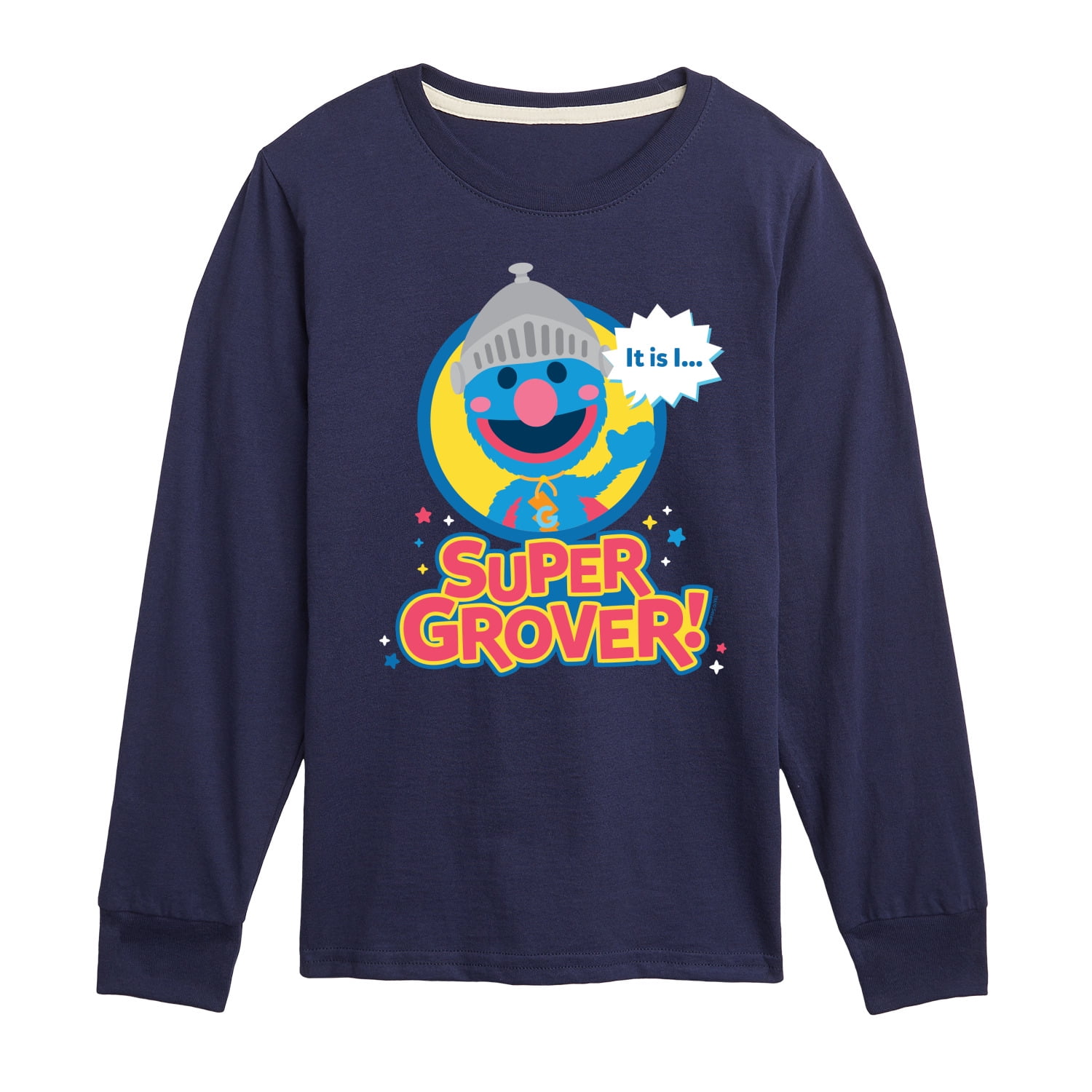 Sesame Street - Kawaii Super Grover - Toddler and Youth Long Sleeve T ...