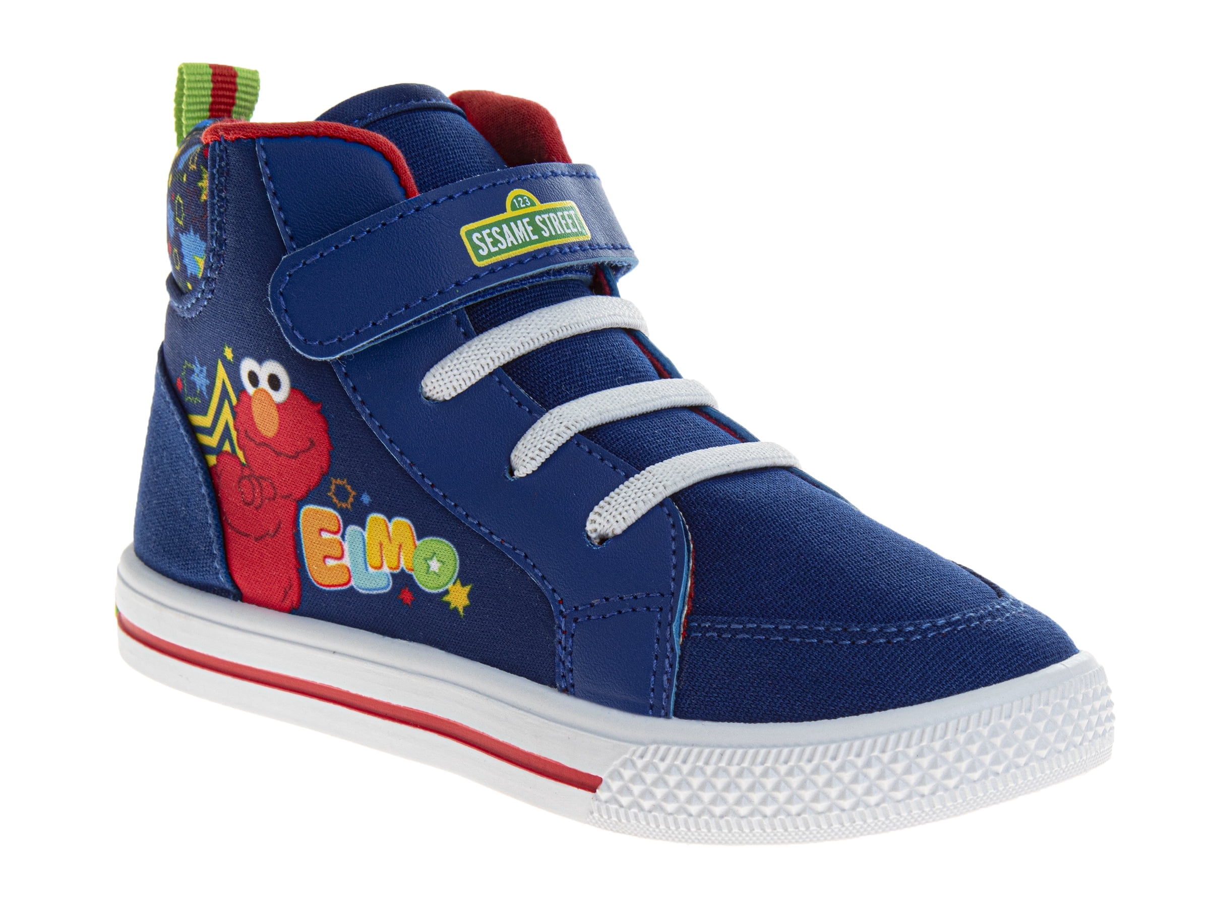 Sesame Street Kids Elmo High Top Sneakers. (Toddler/Little Kids)Navy ...