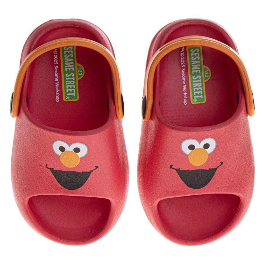 Sesame Street Kids Elmo Waterproof Sandals with Back Strap. (Toddler ...