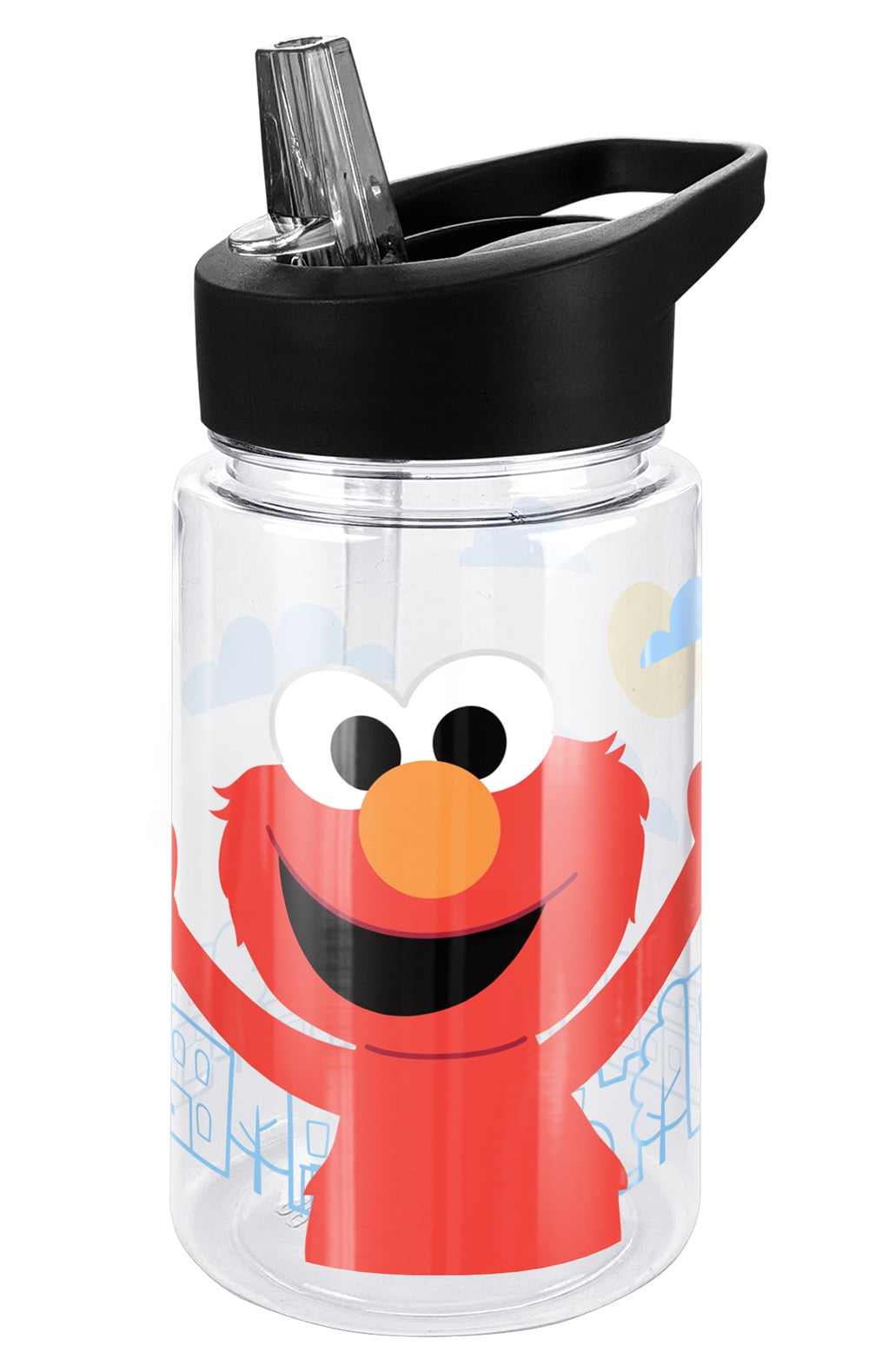 Sesame Street Kids Tritan Plastic Water Bottle, 12oz, Elmo Design ...