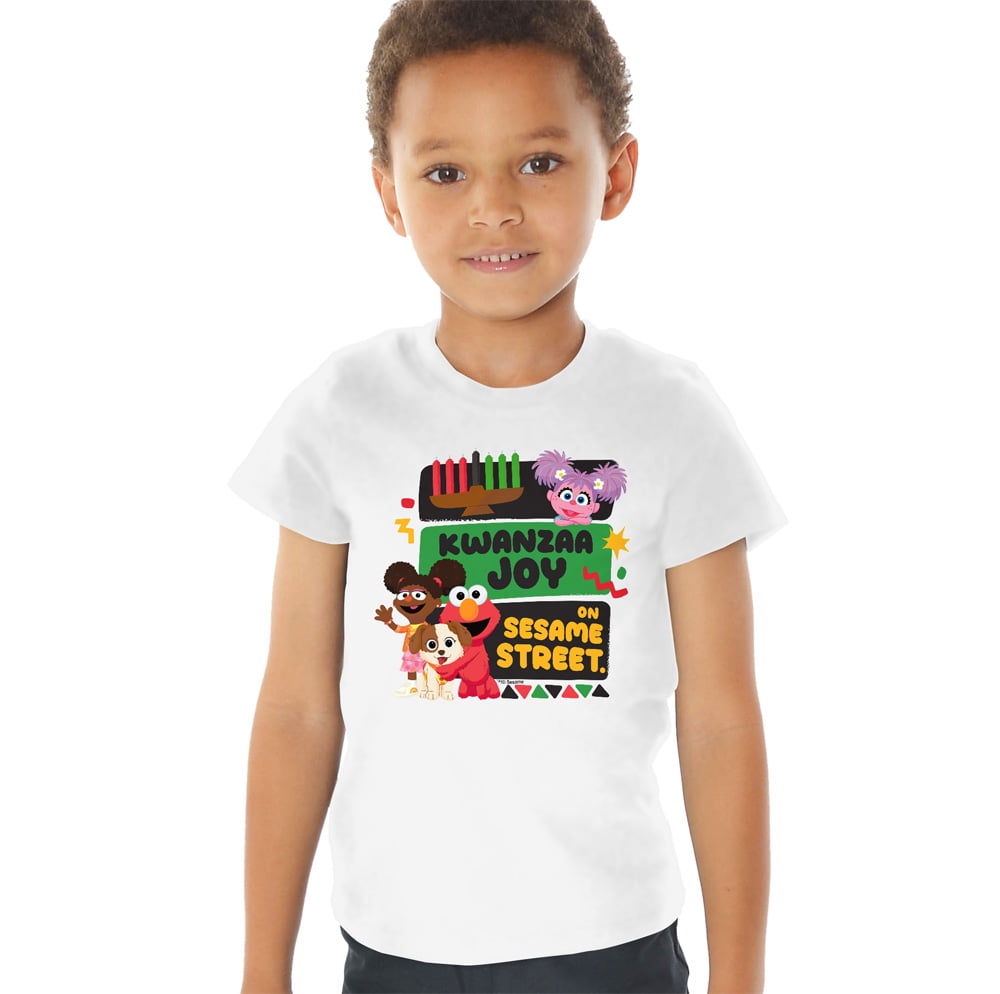 Sesame Street Kwanzaa Joy With Gabrielle And Elmo Kids T Shirt (2) for ...