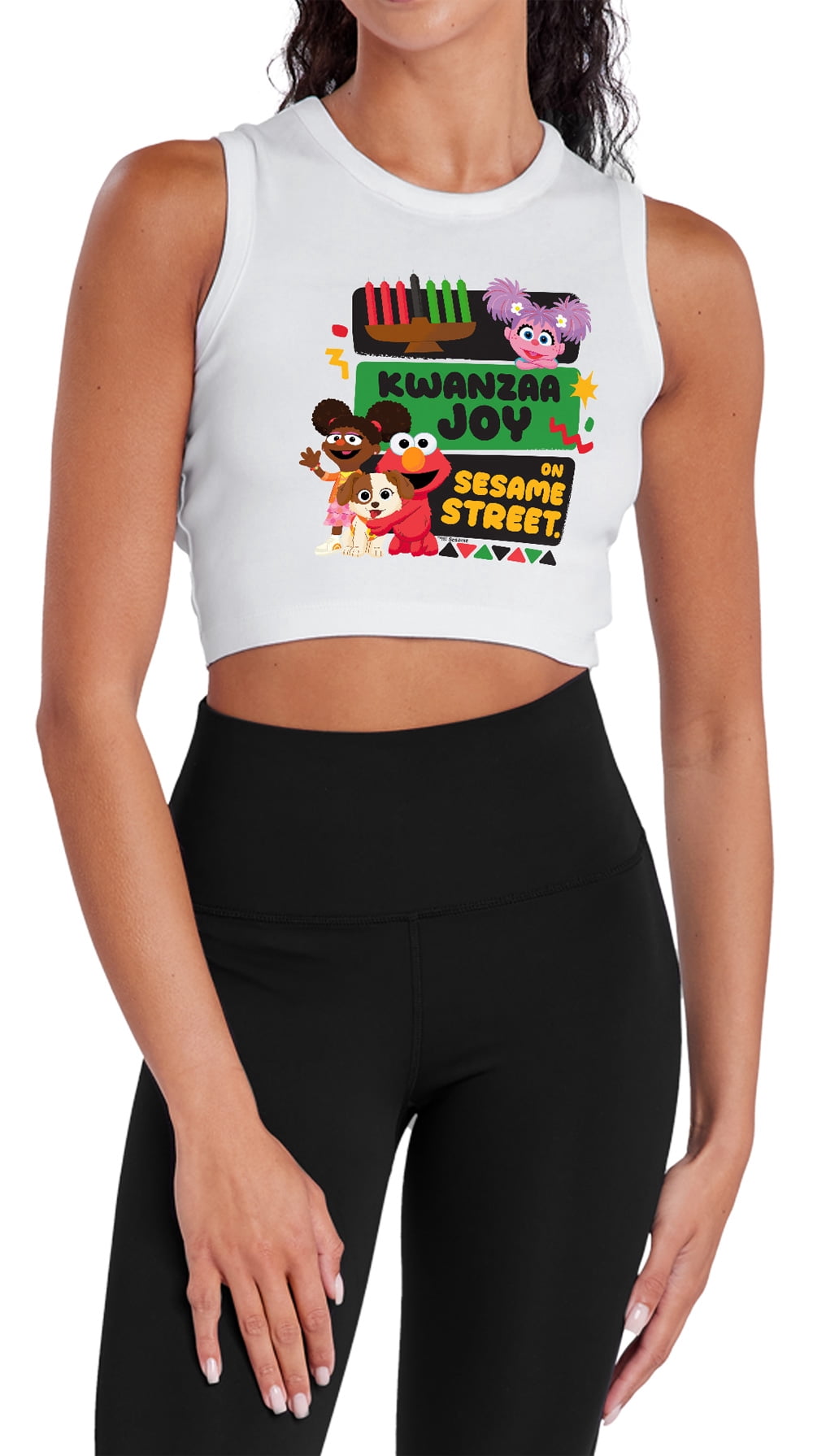 Sesame Street Kwanzaa Joy With Gabrielle And Elmo Women's Sleeveless ...