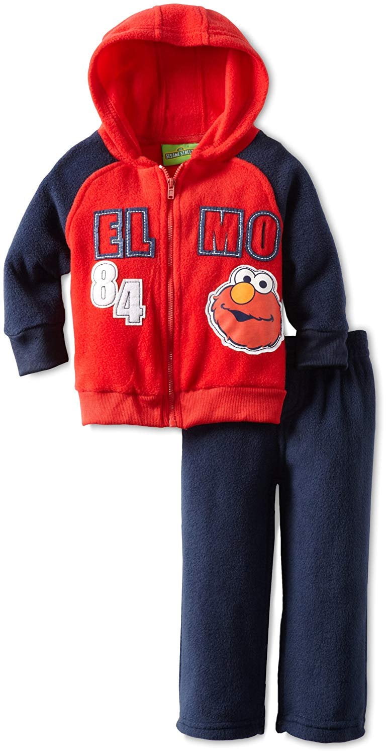 Sesame Street Little Boys' 2 Piece Elmo 84 Pant Set, Red, 4T - Walmart.com