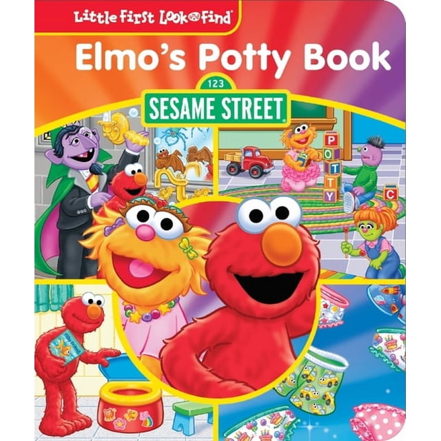 Sesame Street: Little First Look and Find Elmo's Potty Book (Board Book ...