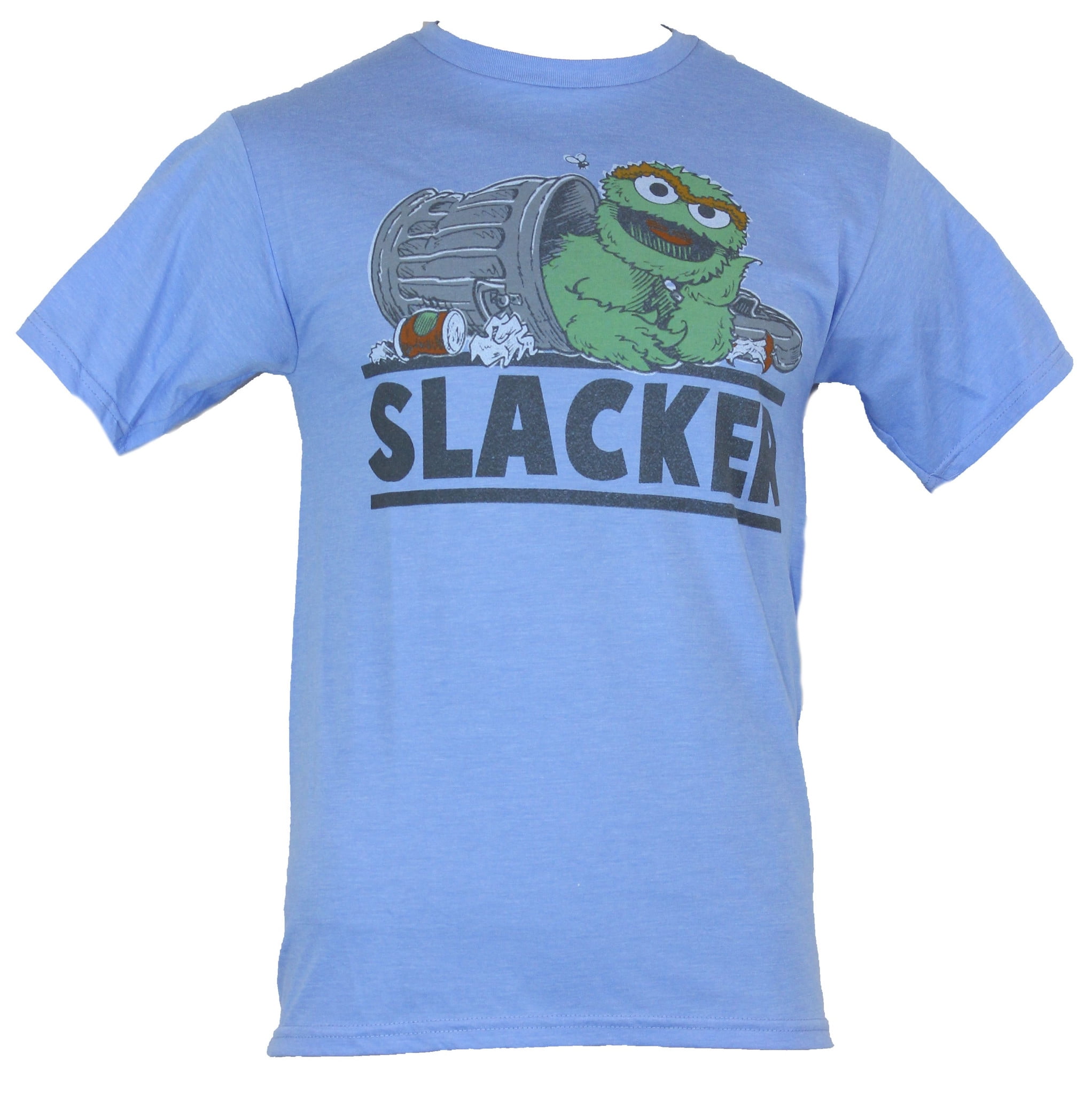 Sesame Street Mens T-Shirt - "Slacker" Side Can Drawing Image - Walmart.com