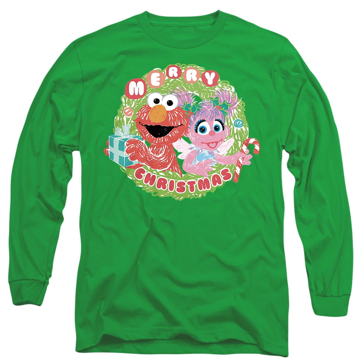 Sesame Street Merry Christmas Elmo And Abby Cadabby Unisex Adult Long ...