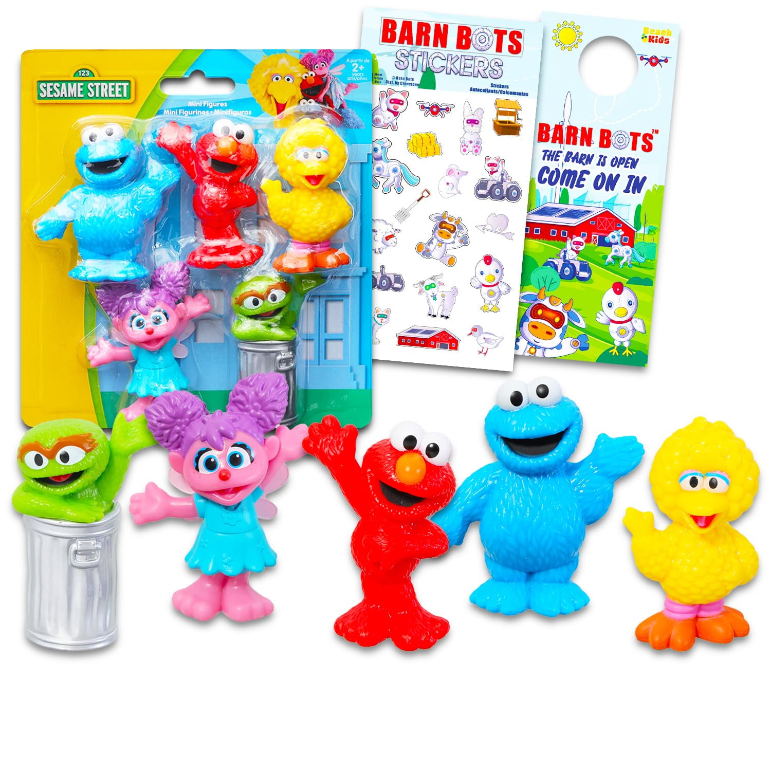Sesame Street Mini Figures 5 Pack RST1 - Toy Bundle with 5 Cupcake ...