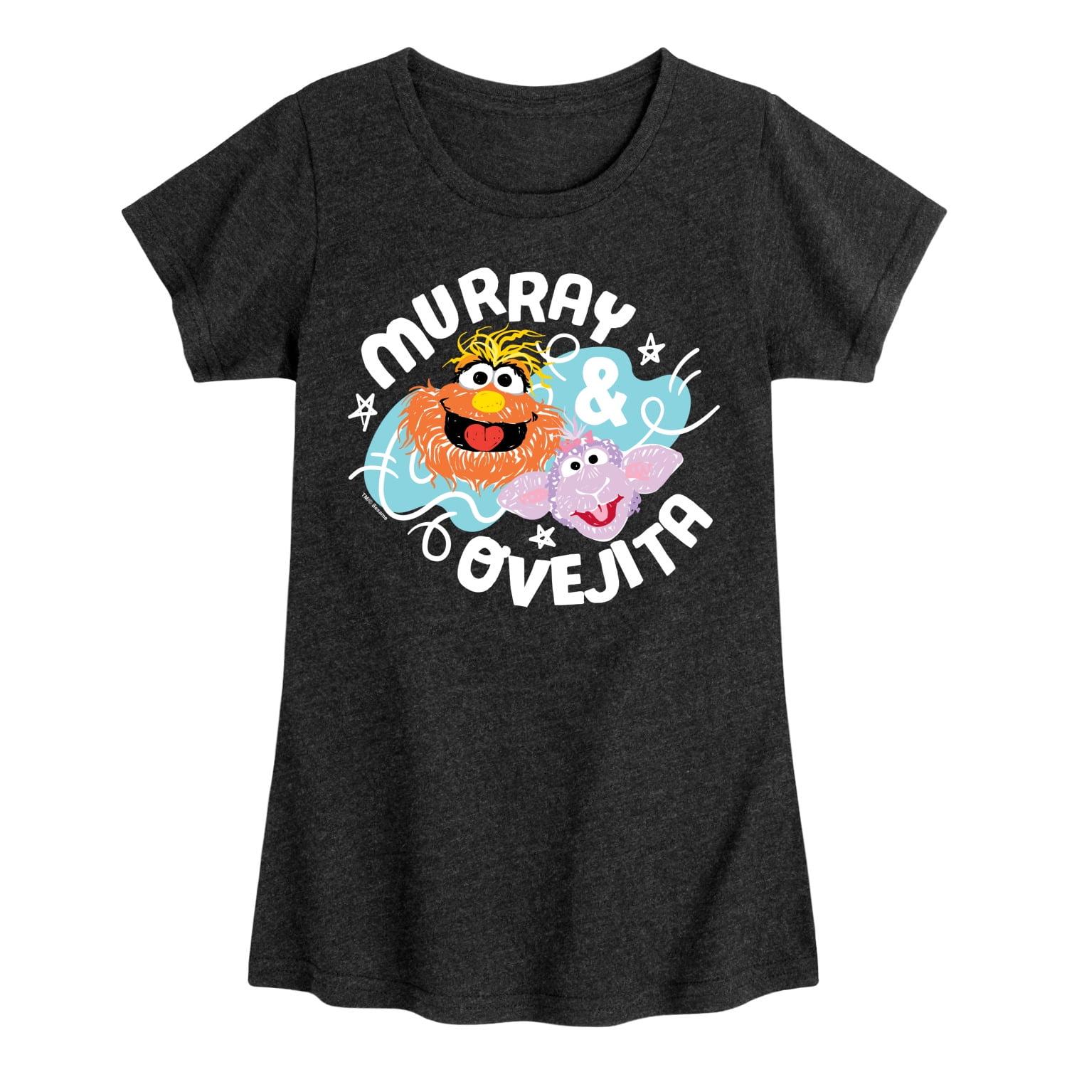 Sesame Street - Murray And Ovejita - Toddler Girls Short Sleeve Graphic ...