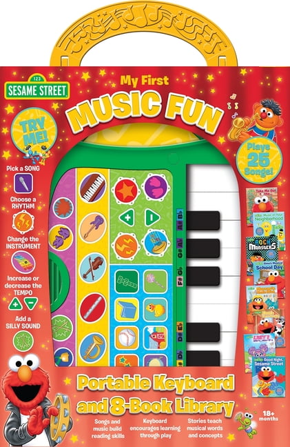 Sesame Street: My First Music Fun Portable Keyboard and 8-Book Library ...
