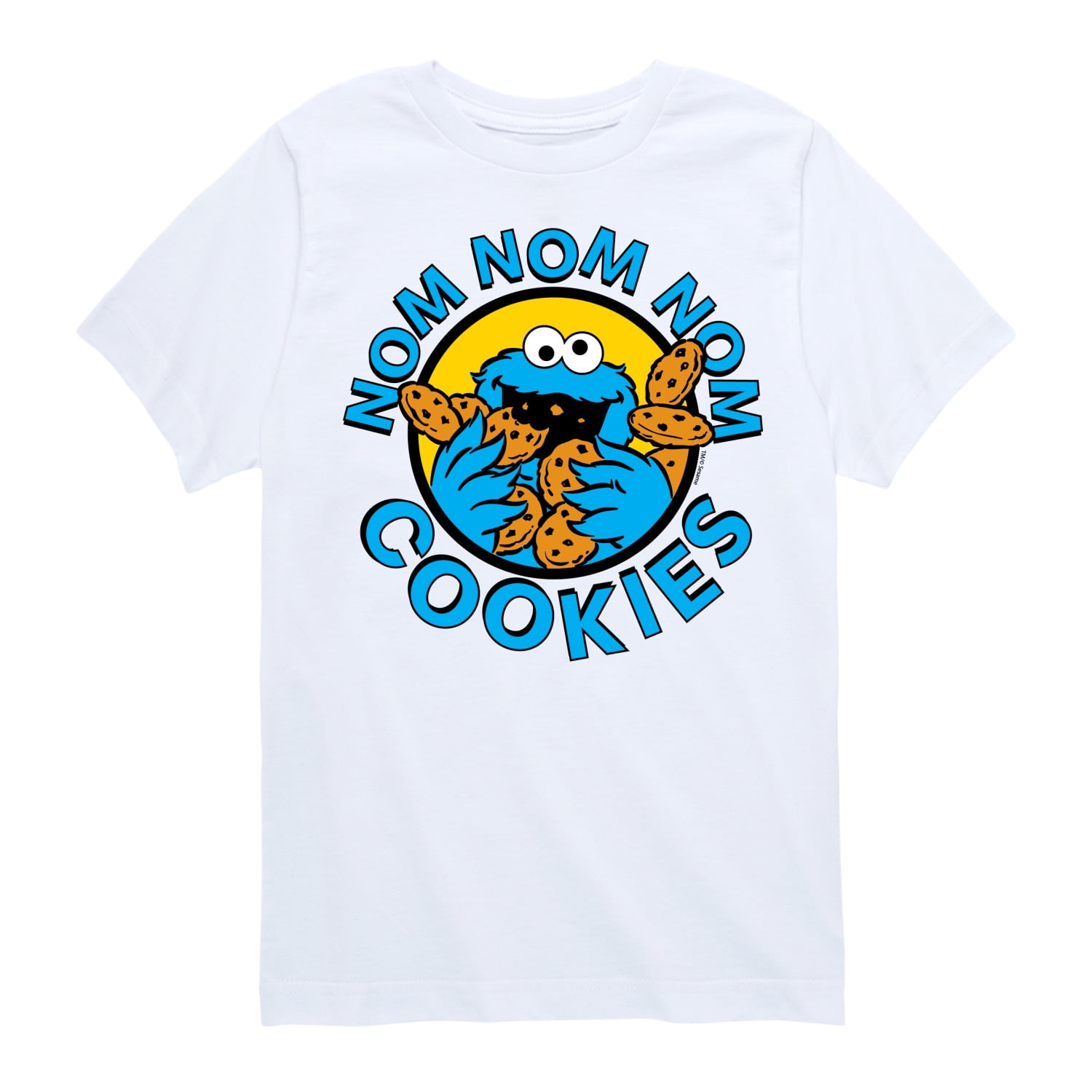 Sesame Street - Nom Nom Nom Cookies - Toddler and Youth Short Sleeve ...