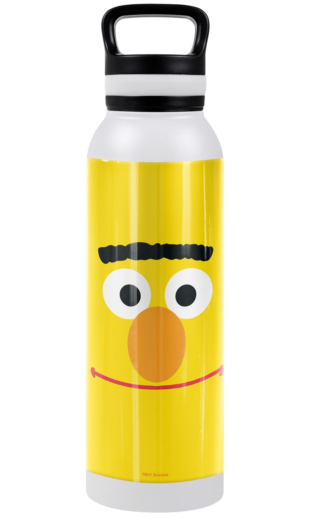 Sesame Street Official Bert Face 24 oz Insulated Canteen Water Bottle ...