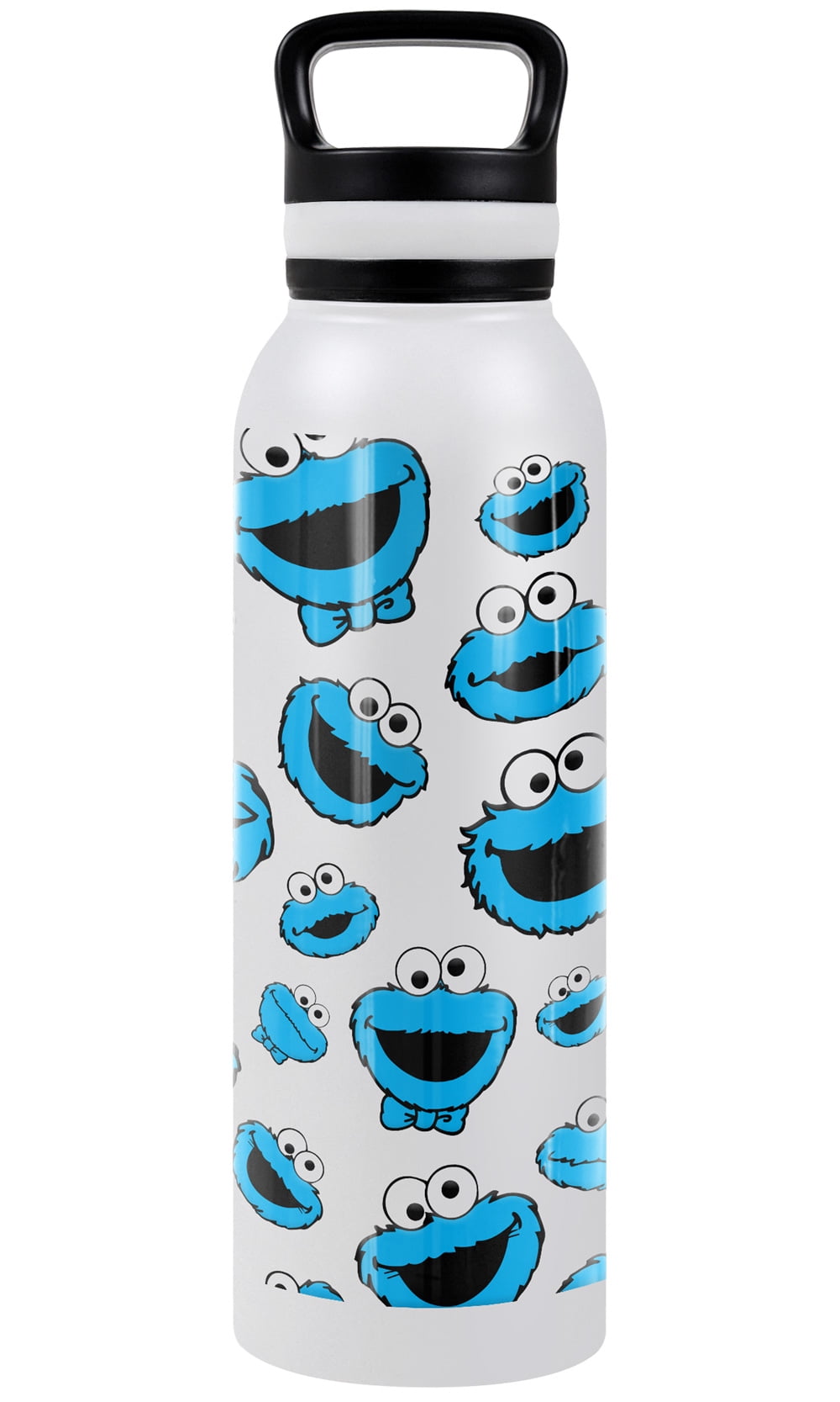 Sesame Street Official Cookie Face Pattern 24 oz Insulated Canteen ...