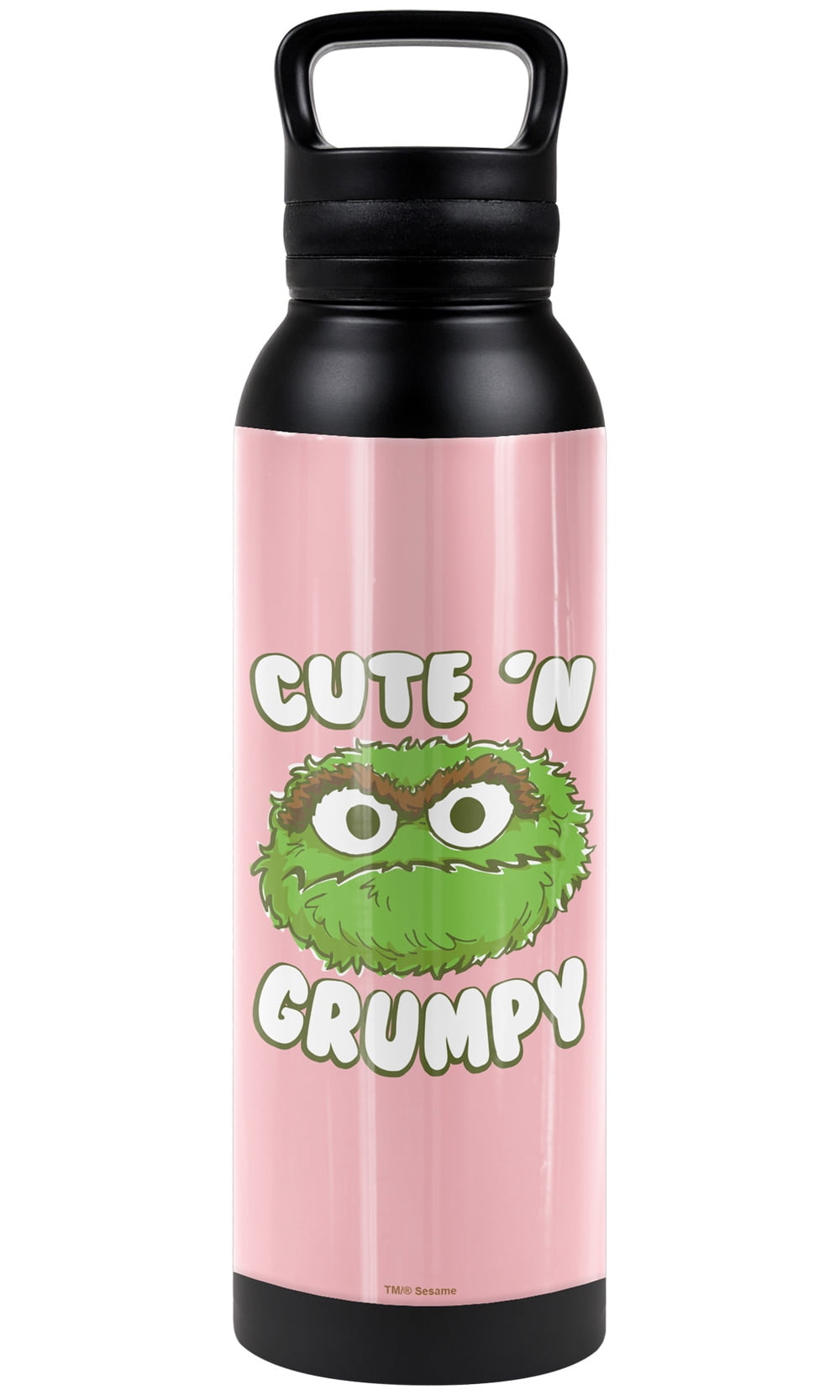 Sesame Street Official Cute N Grumpy 24 oz Insulated Canteen Water ...