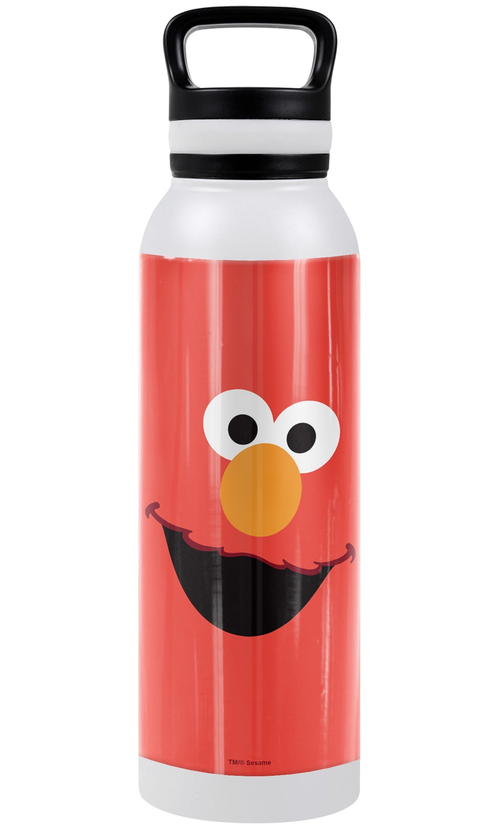 Sesame Street Official Elmo Face 24 oz Insulated Canteen Water Bottle ...