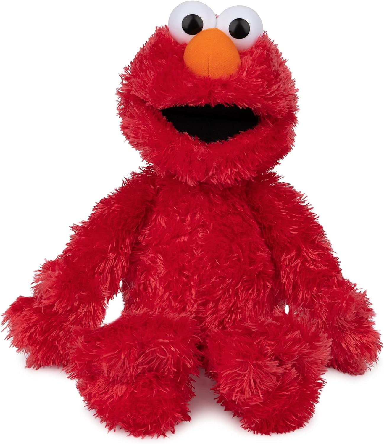 Sesame Street Elmo Plush, Soft Red Stuffed Toy, Premium Huggable Doll ...