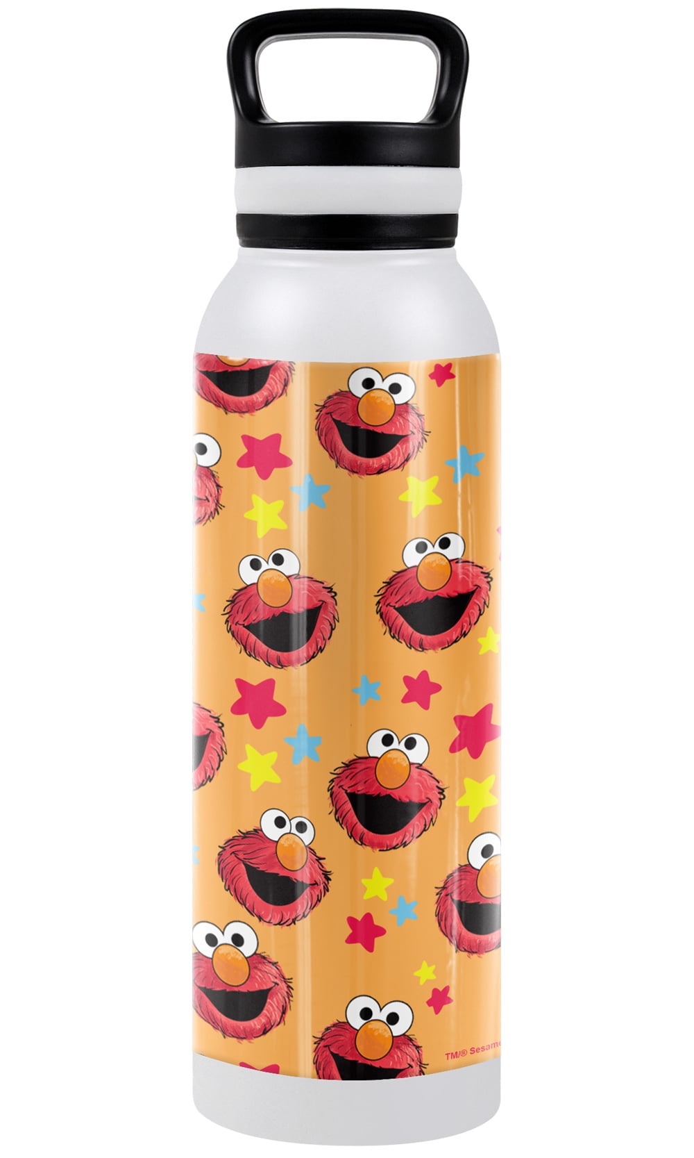 Sesame Street Official Elmo Pattern 24 oz Insulated Canteen Water ...