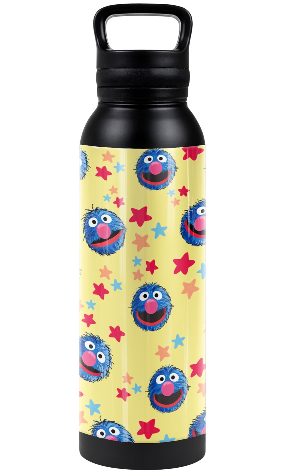 Sesame Street Official Grover Pattern 24 oz Insulated Canteen Water ...