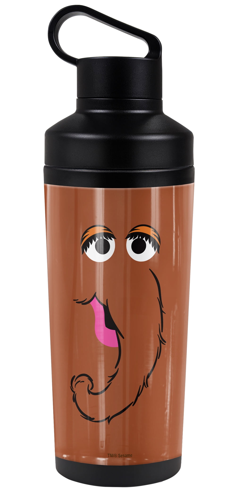 Sesame Street Official Snuffleupagus Face 18 oz Insulated Water Bottle ...