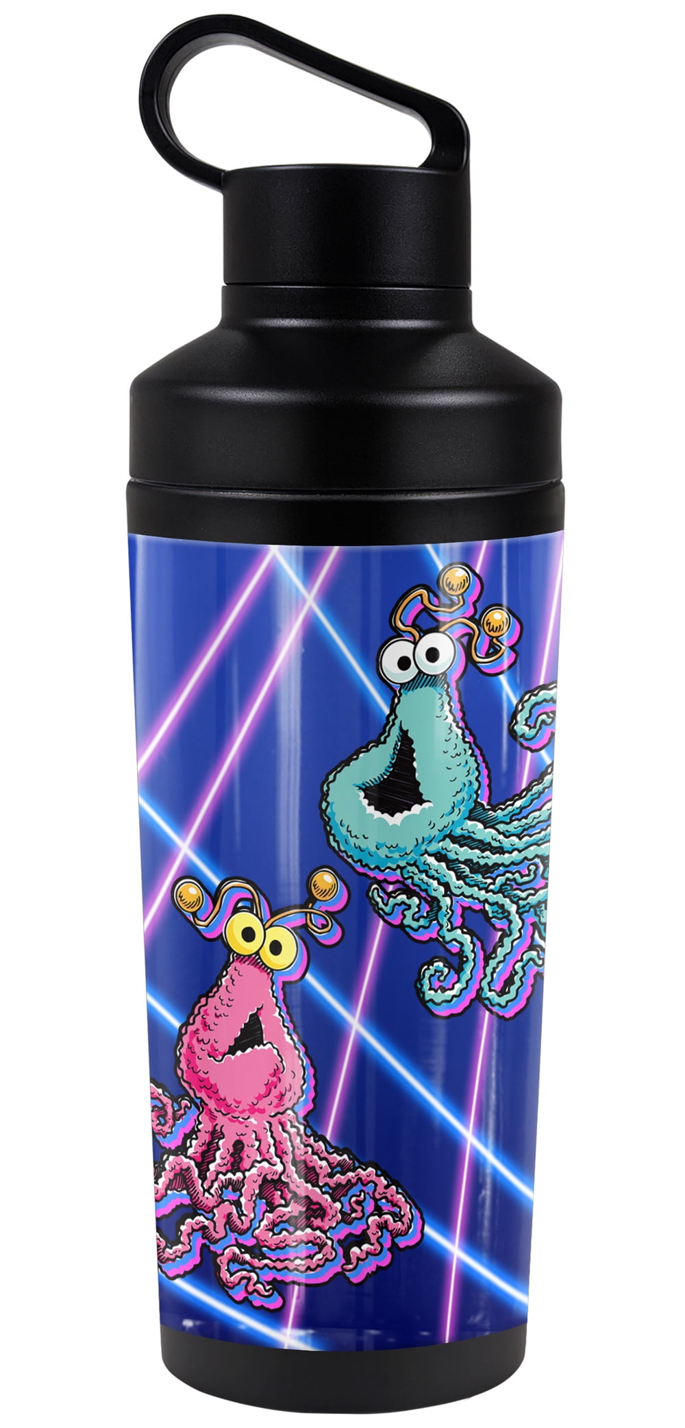 Sesame Street Official Yip Yip Lasers 18 oz Insulated Water Bottle, Leak Resistant, Vacuum ...