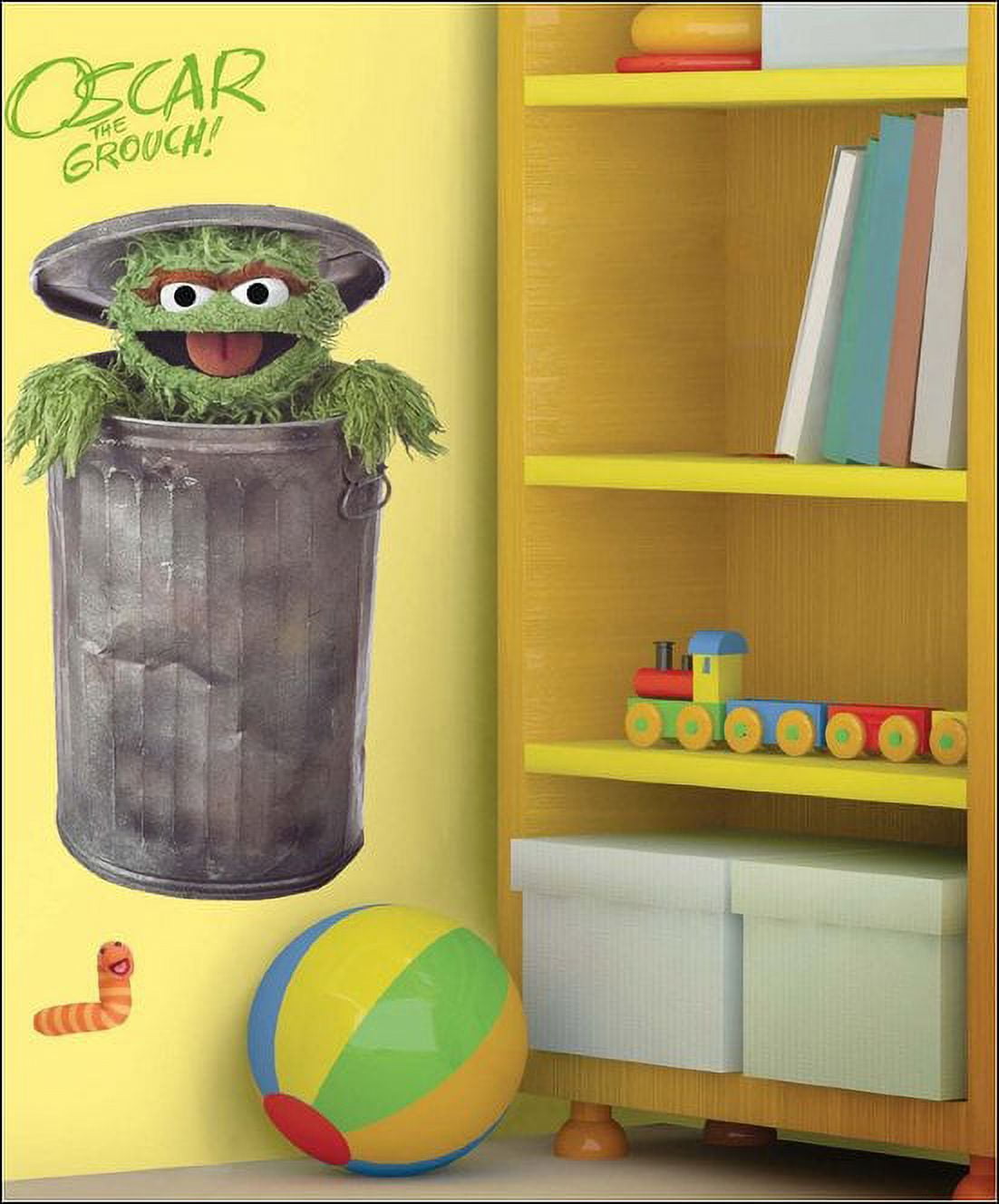 Sesame Street Oscar Giant Wall Decal - Walmart.com