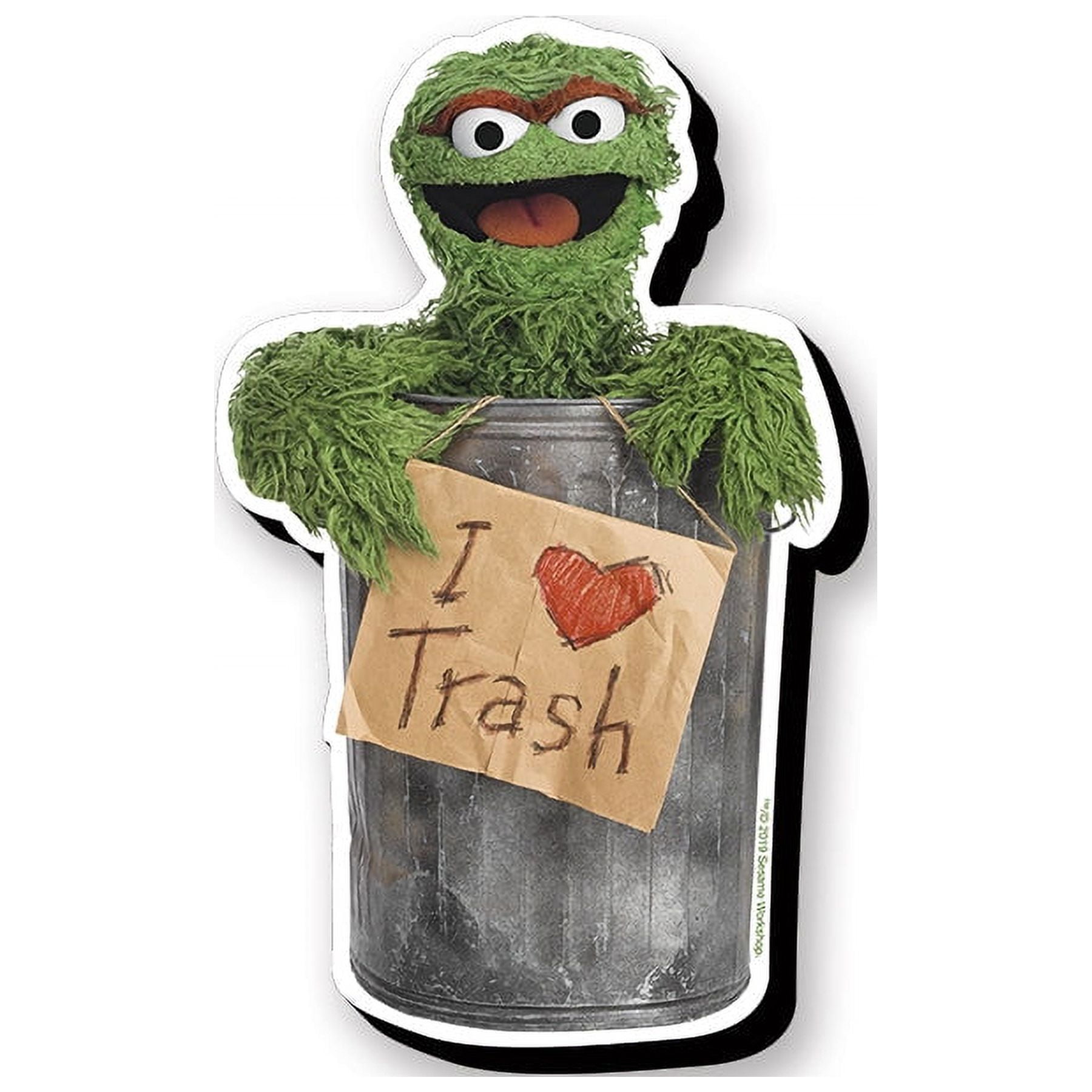 Sesame Street Oscar the Grouch Funky Chunky Magnet - Walmart.com