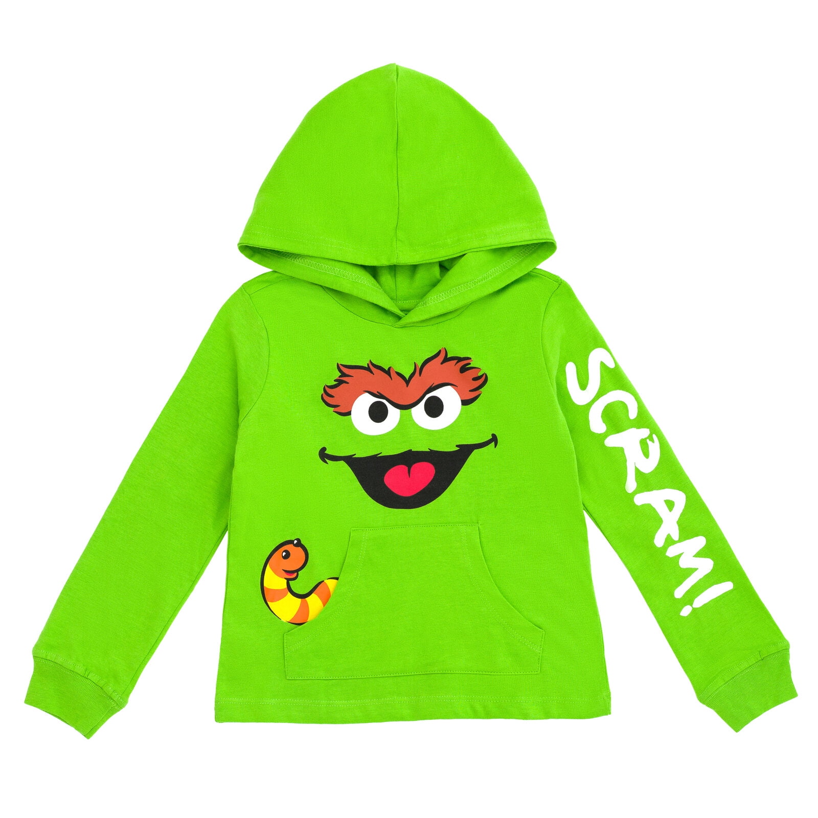 Sesame Street Oscar the Grouch Matching Family Cosplay Pullover Hoodie ...