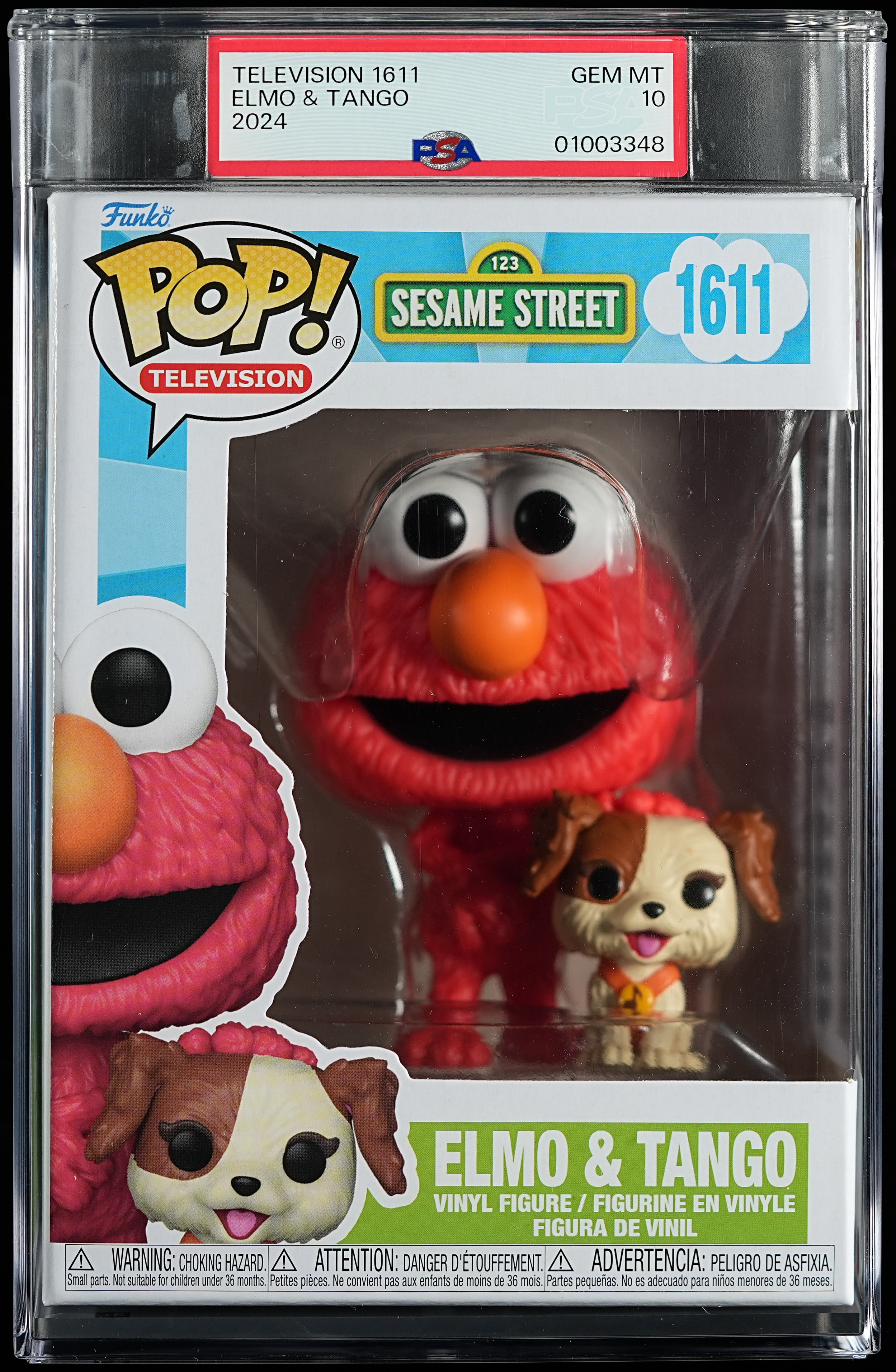 Sesame Street, PSA Graded 10 GEM MINT, Elmo & Tango Collectible Vinyl ...