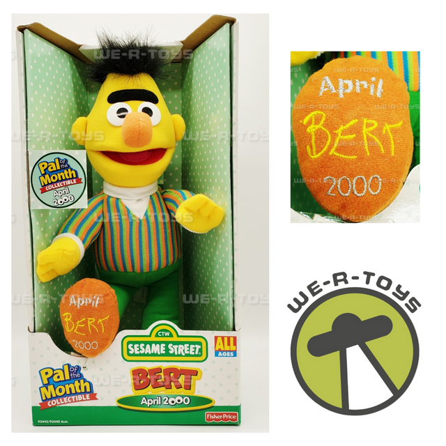 Sesame Street Pal of the Month Bert Plush April 2000 Fisher-Price ...