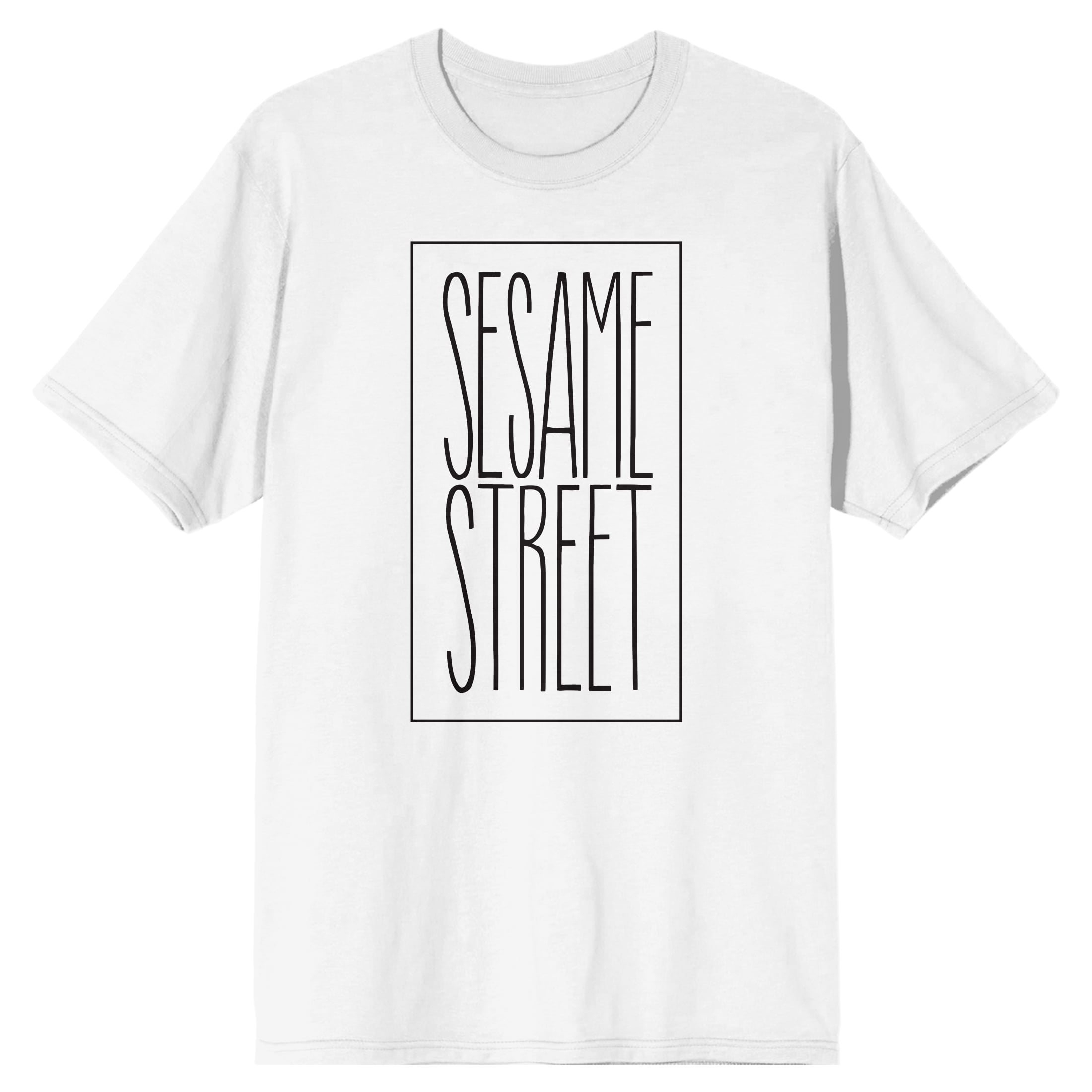Sesame Street Pen Art Logo Men's White T-shirt - 5XL - Walmart.com