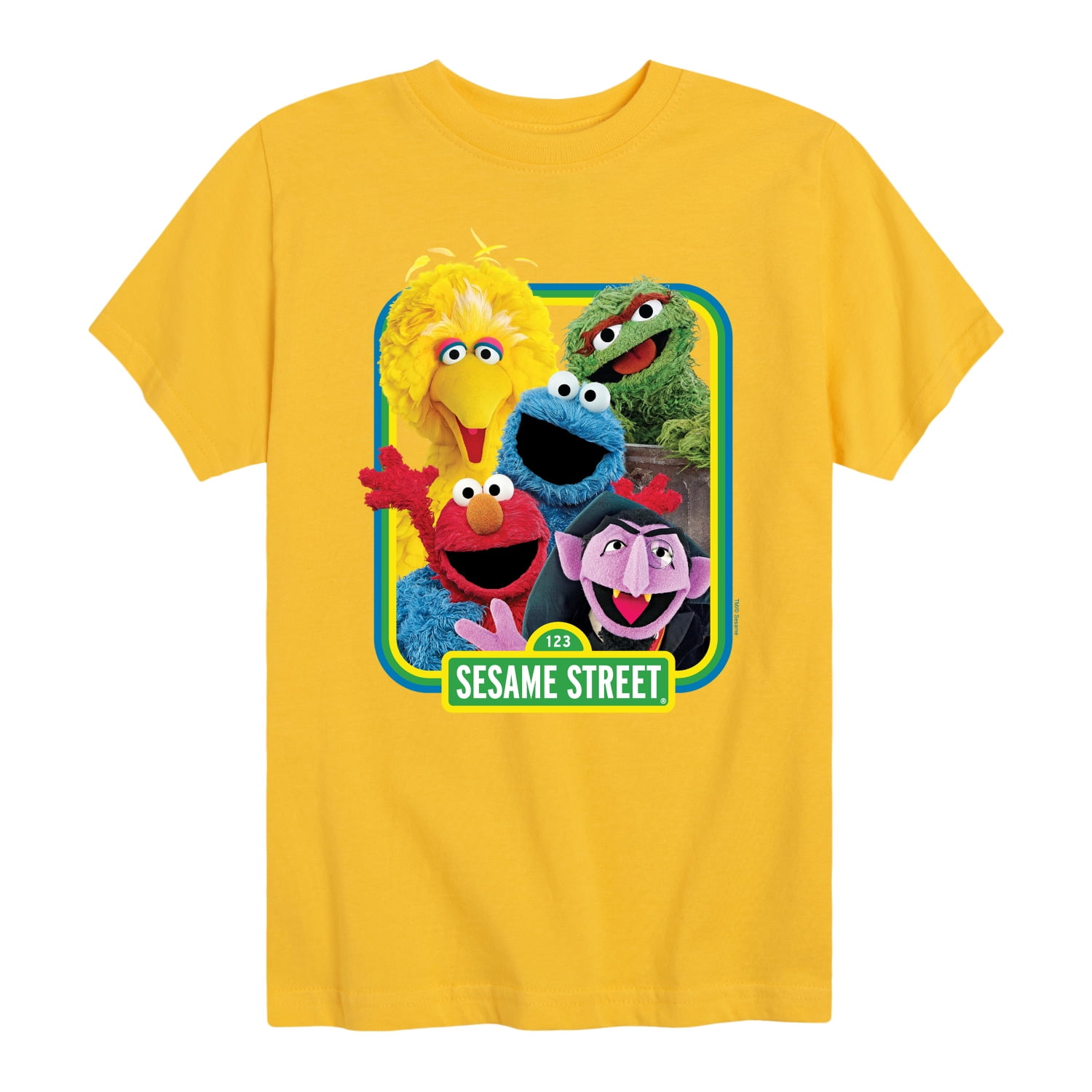 Sesame Street - Photo Elmo and Friends - Toddler and Youth Short Sleeve ...