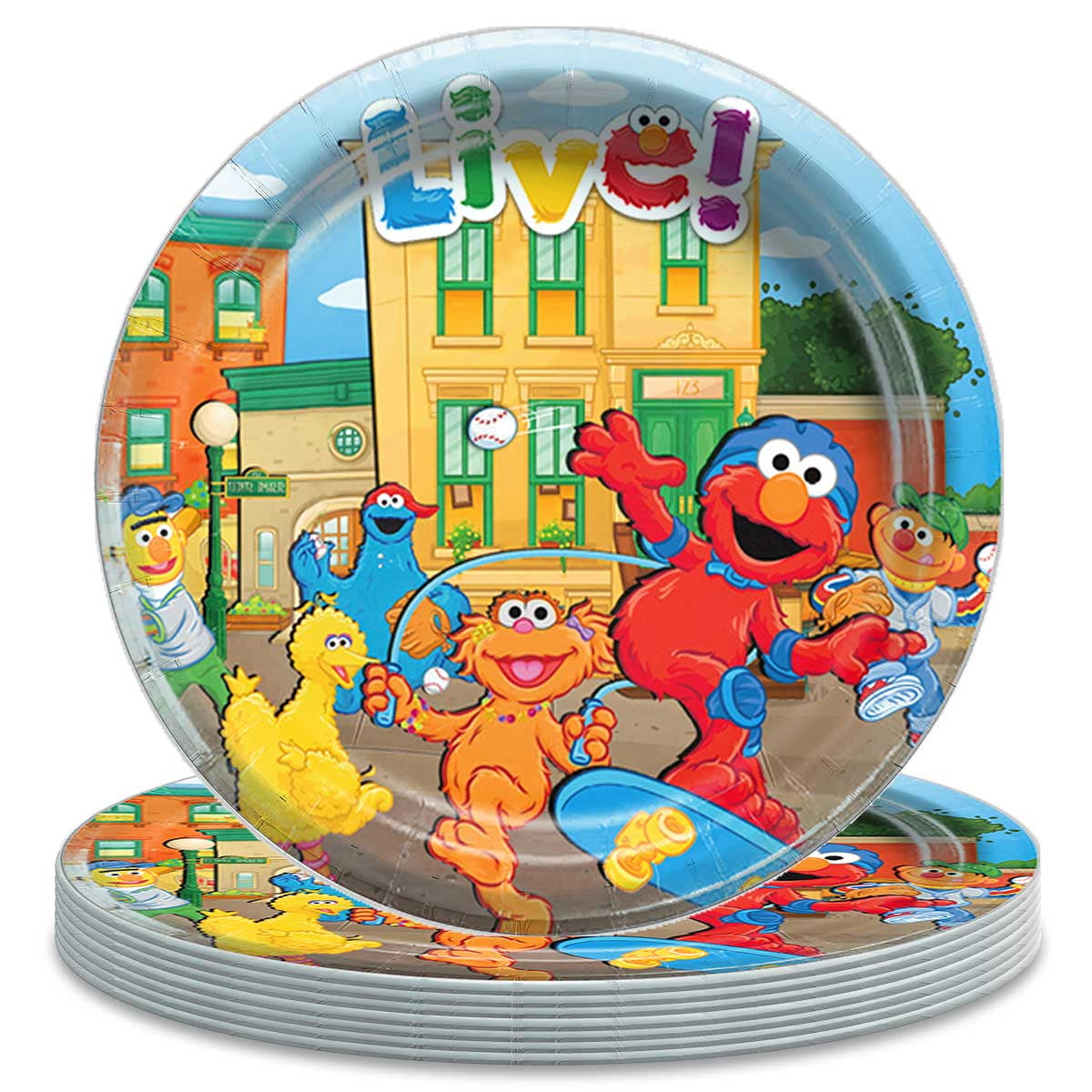 Sesame Street Paper Plates Birthday Decorations Party Supplies ...