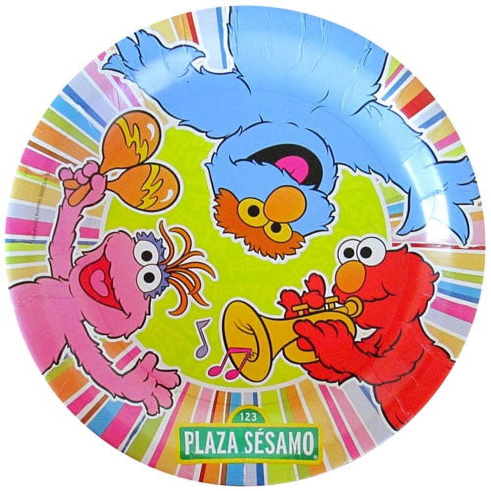 Sesame Street 'Plaza Sesamo' Large Paper Plates (8ct) - Walmart.com