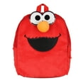 Sesame Street Plush Furry Elmo Smile Face 12 Inch Backpack For Daily ...