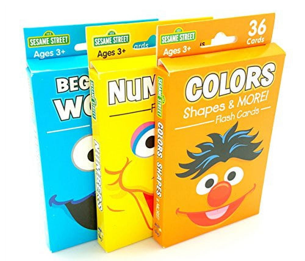 Sesame Street Preschool & Kindergarten Flash Cards Set of 3 with ...