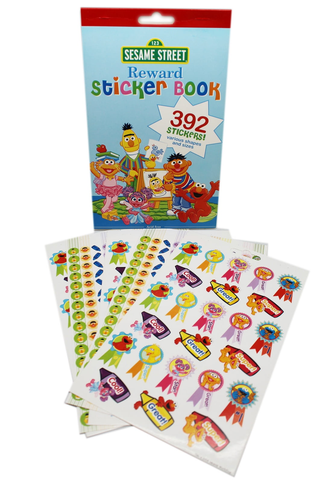 Sesame Street Reward Sticker Book Assorted Characters Stickers (392 ...