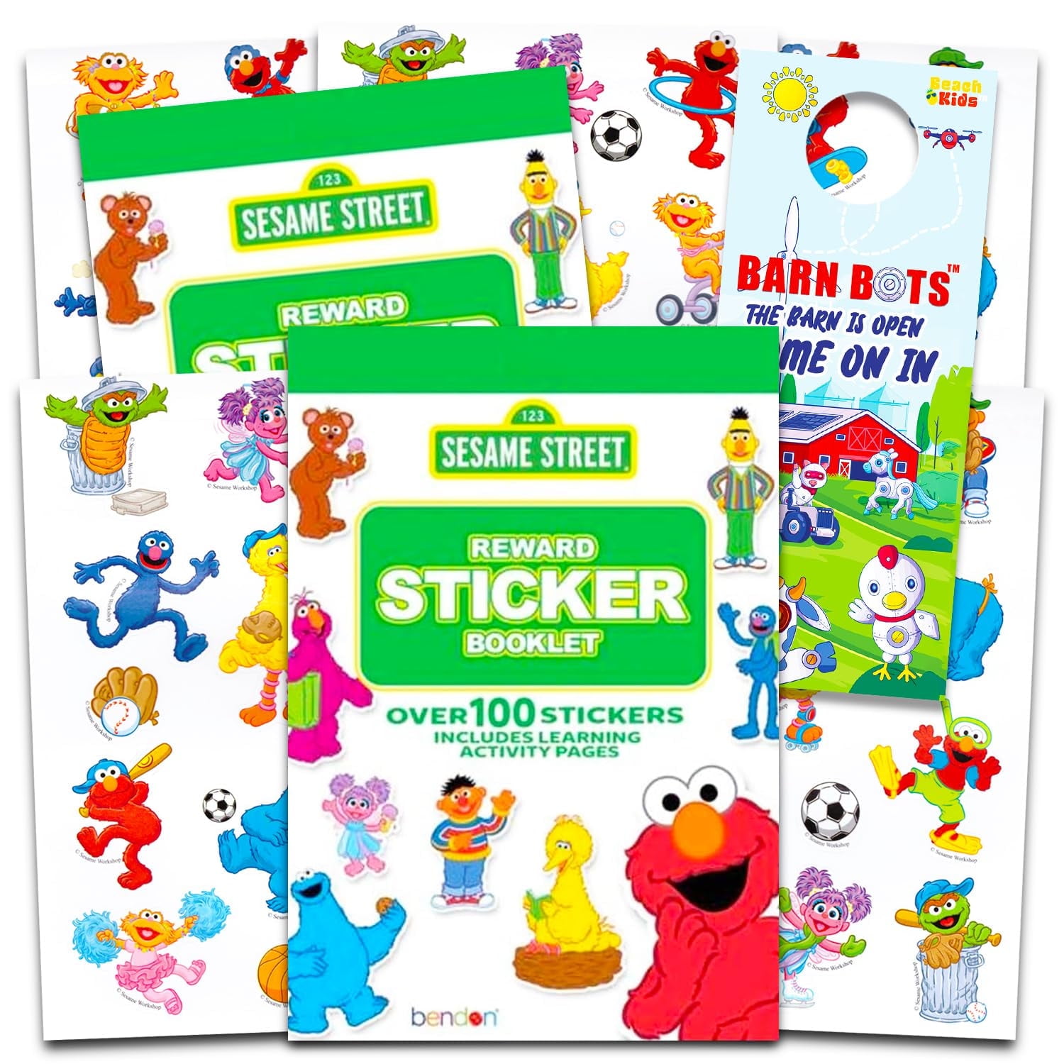 Sesame Street Reward Stickers for Kids - Bundle With 2 Books Featuring ...