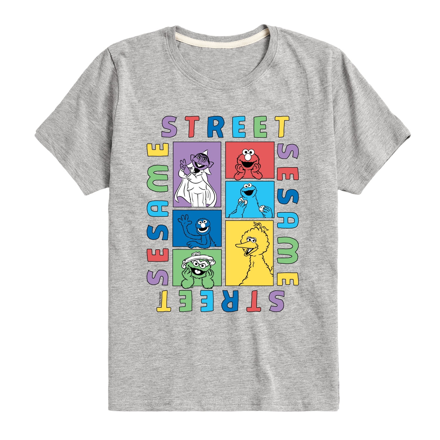 Sesame Street - Sesame Street Blocks - Toddler and Youth Short Sleeve ...