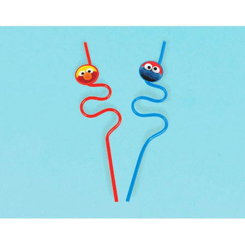 Sesame Street 'Sesame Street Party' Squiggle Straws / Favors (2pc ...