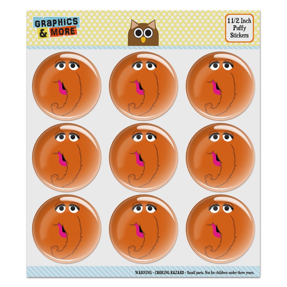 Sesame Street Snuffleupagus Face Puffy Bubble Dome Scrapbooking ...