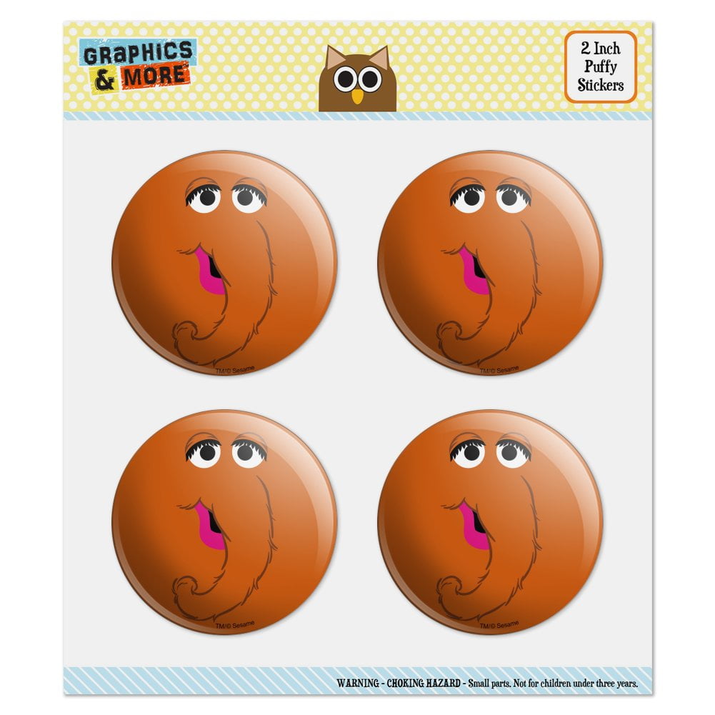 Sesame Street Snuffleupagus Face Puffy Bubble Dome Scrapbooking ...