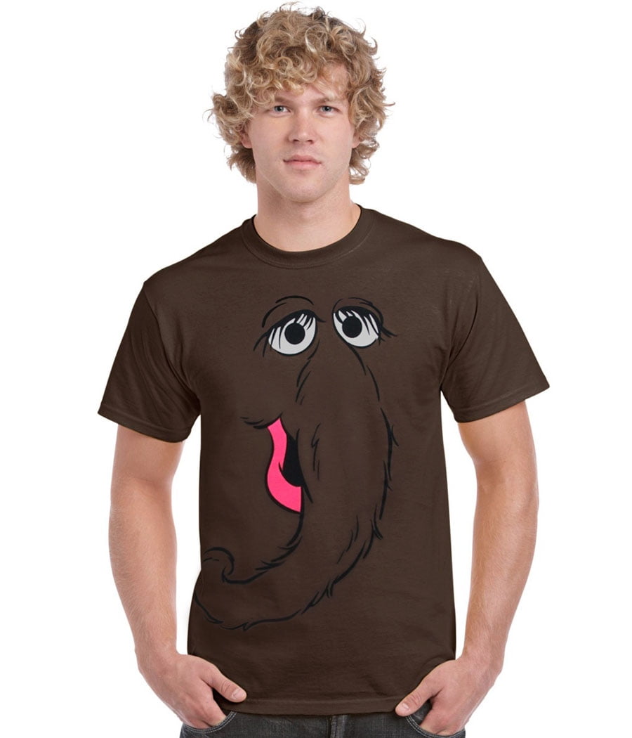 Sesame Street Snuffleupagus Snuffy Face Adult T-Shirt - Walmart.com