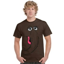 Sesame Street Family T-Shirt - Cookie Monster Face, Adult Size, 100% ...