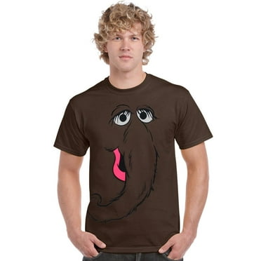 Sesame Street Family T-Shirt - Cookie Monster Face, Adult Size, 100% ...