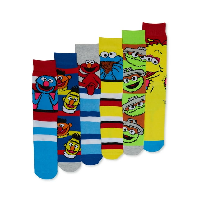 Sesame Street Socks, 6-Pack - Walmart.com