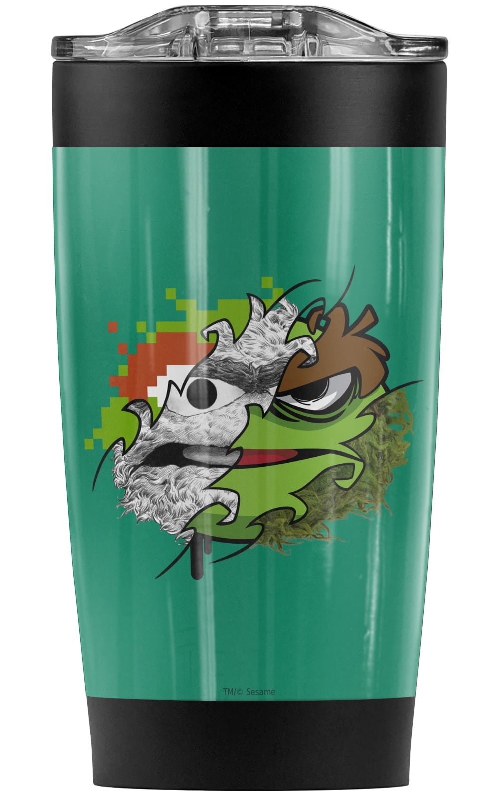 Sesame Street/Split Oscar The Grouch Stainless Steel Tumbler 20 oz ...