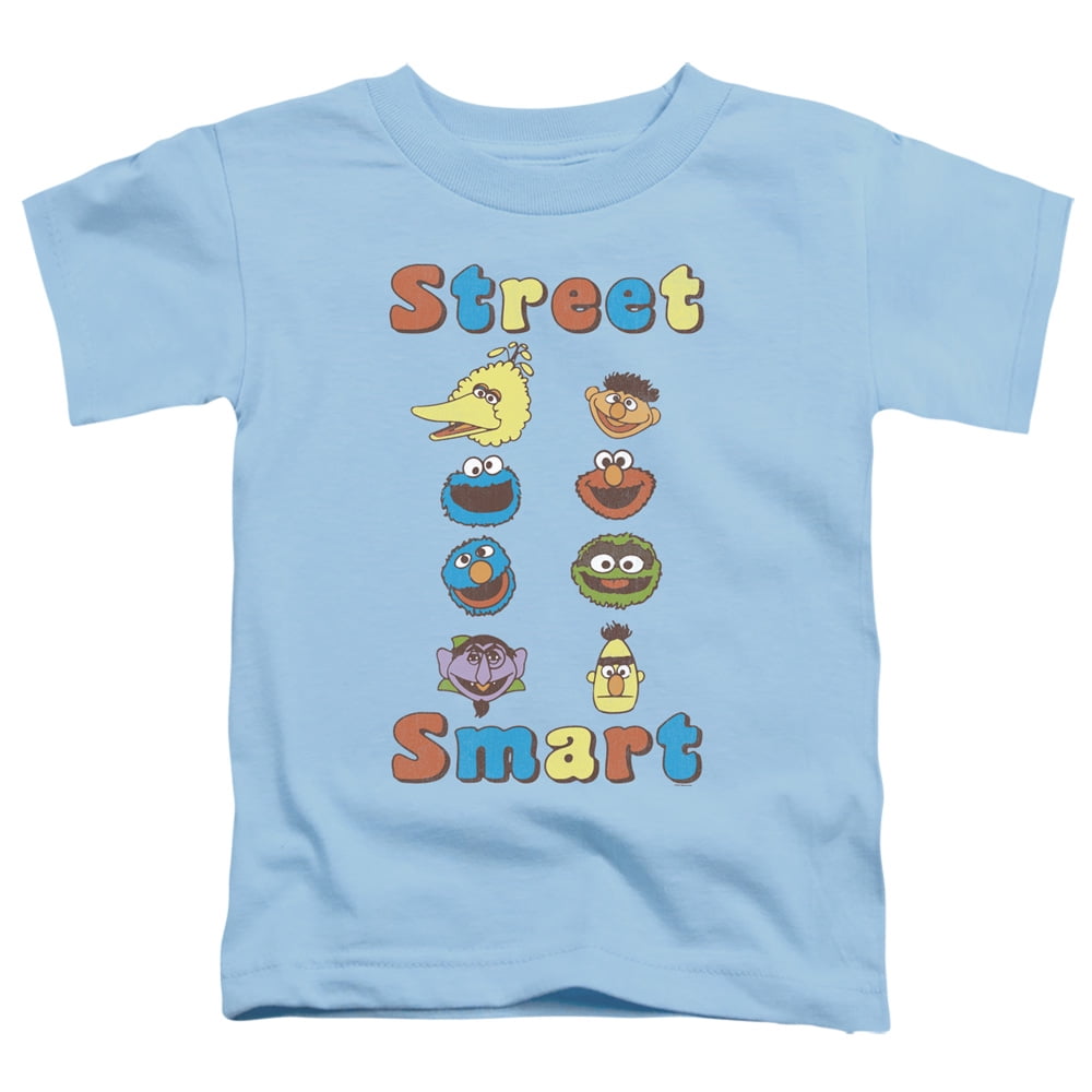 Sesame Street Streetart S/S Toddler T-Shirt Light Blue - Walmart.com