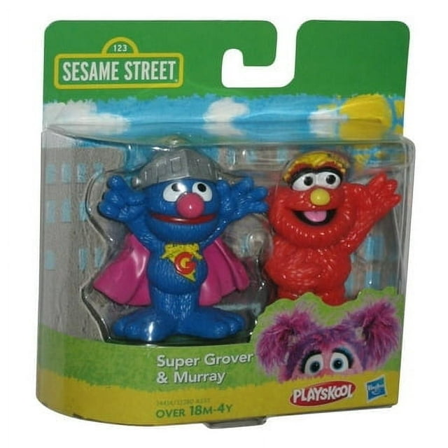 Sesame Street Super Grover And Murray 2011 Playskool Hasbro Figure 2 Pack