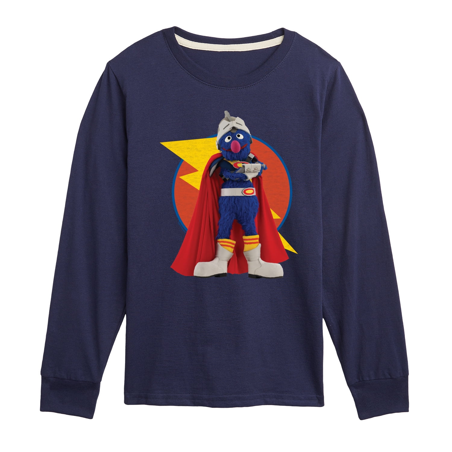 Sesame Street - Super Grover - Toddler and Youth Long Sleeve T-Shirt ...
