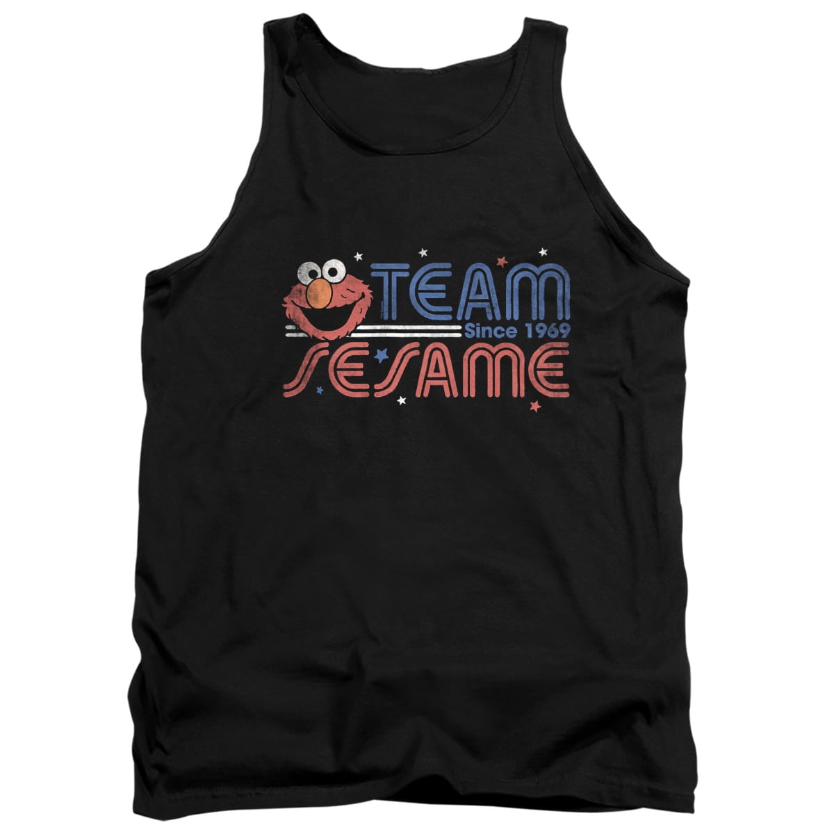 Sesame Street Team Sesame Unisex Adult Tank Top, Black, Large - Walmart.com