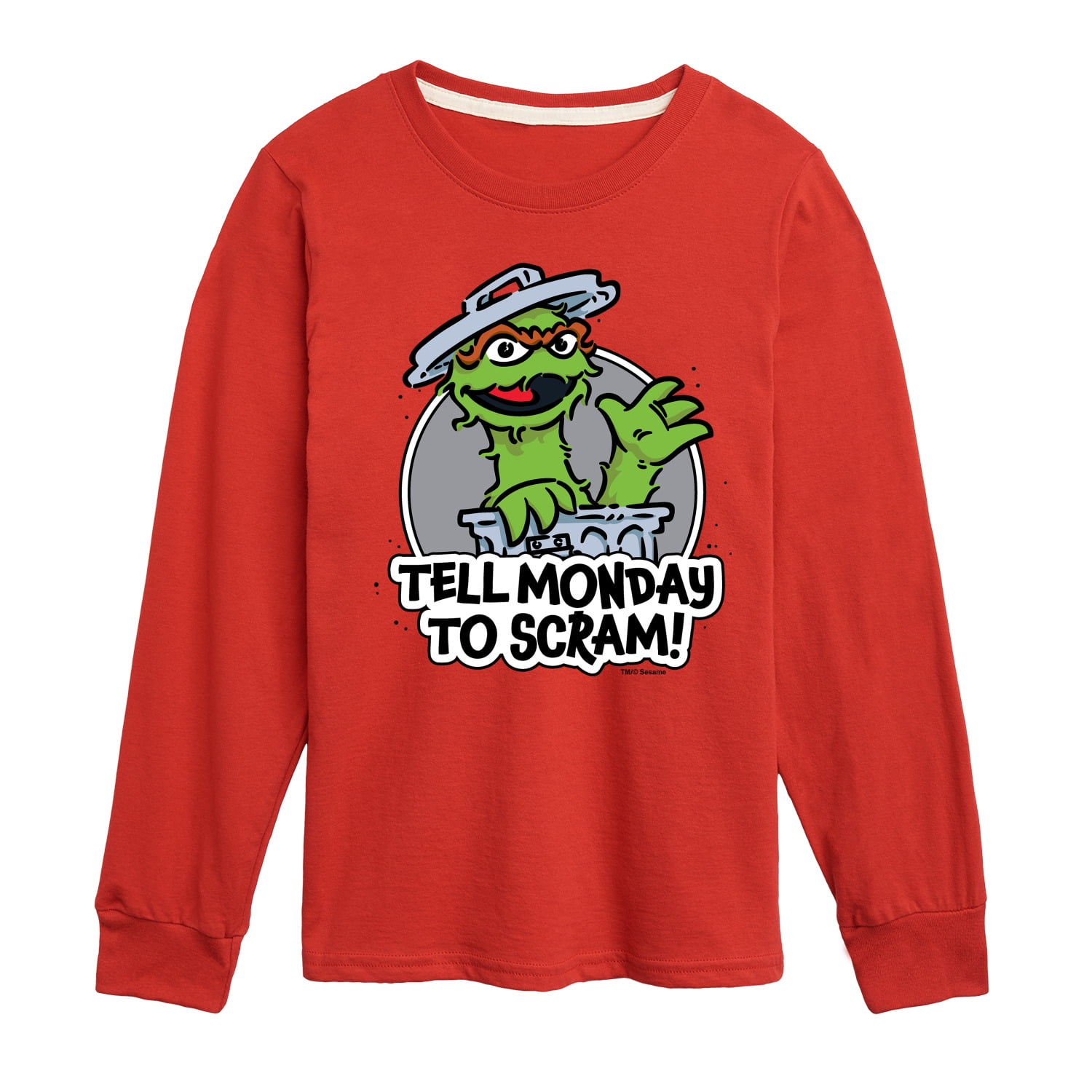 Sesame Street - Tell Monday To Scram - Toddler and Youth Long Sleeve T ...